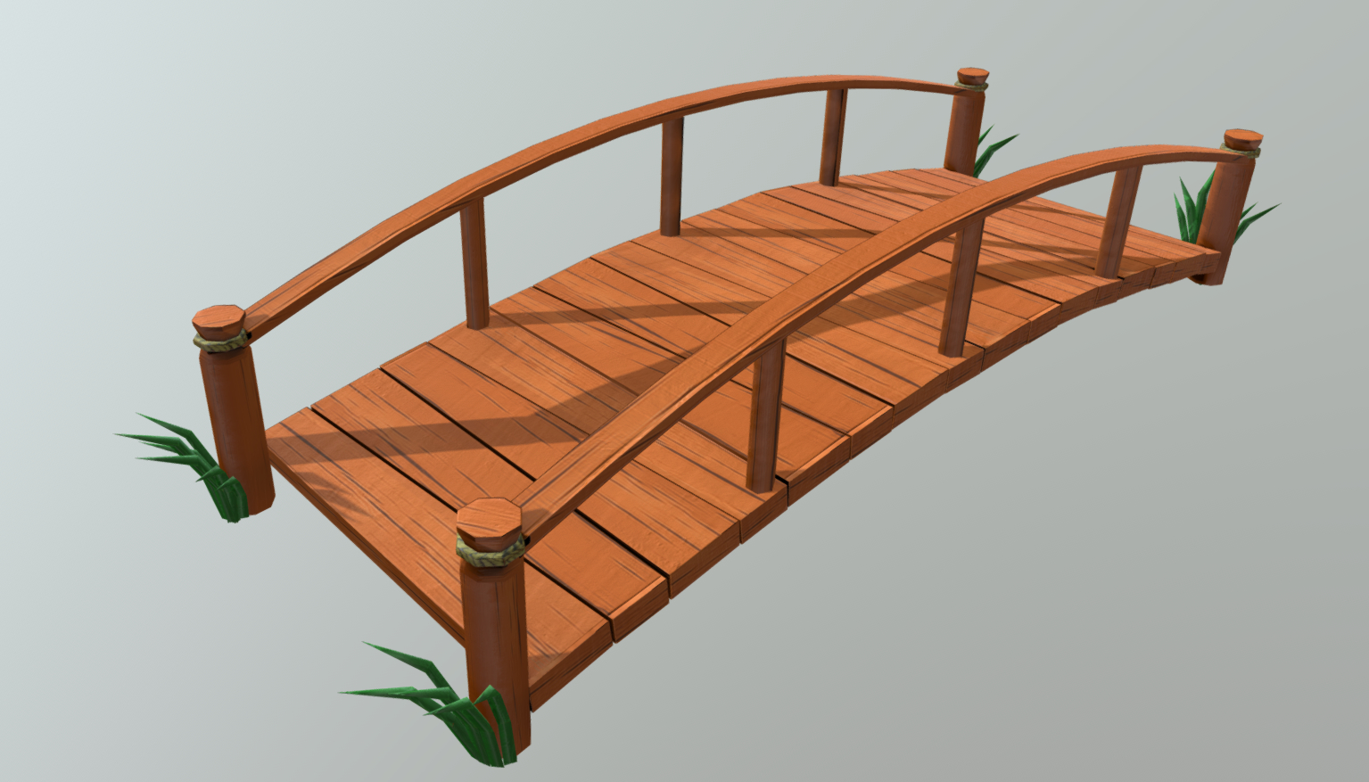 Cartoon wooden bridge 3D - TurboSquid 1299297