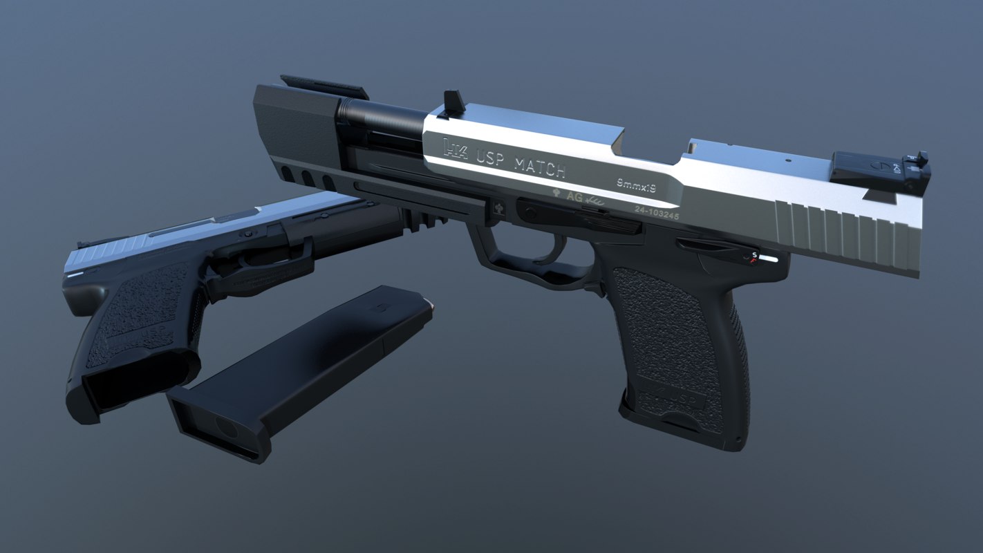 3D h k usp match - TurboSquid 1299342