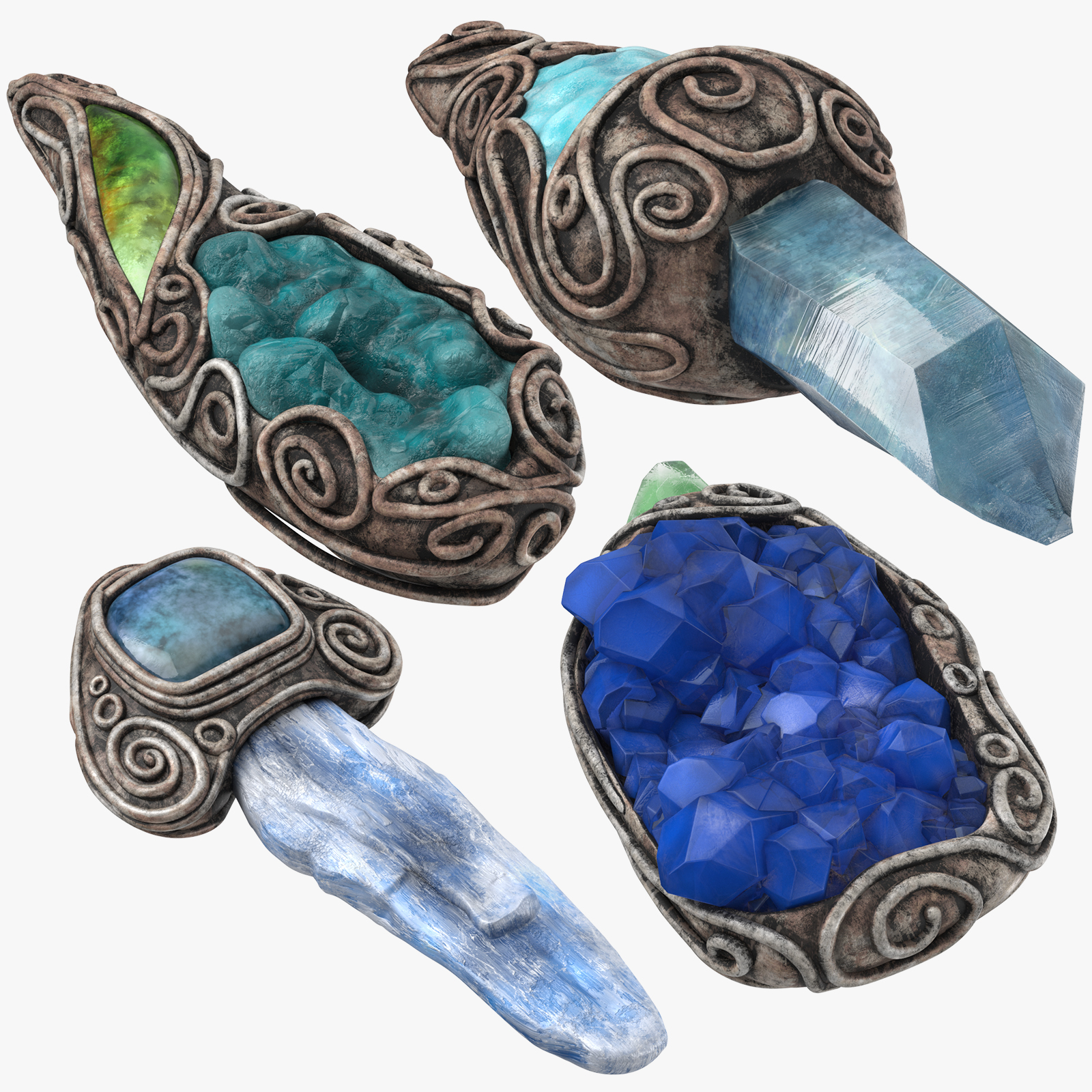 3D magic crystals 04 model - TurboSquid 1299804