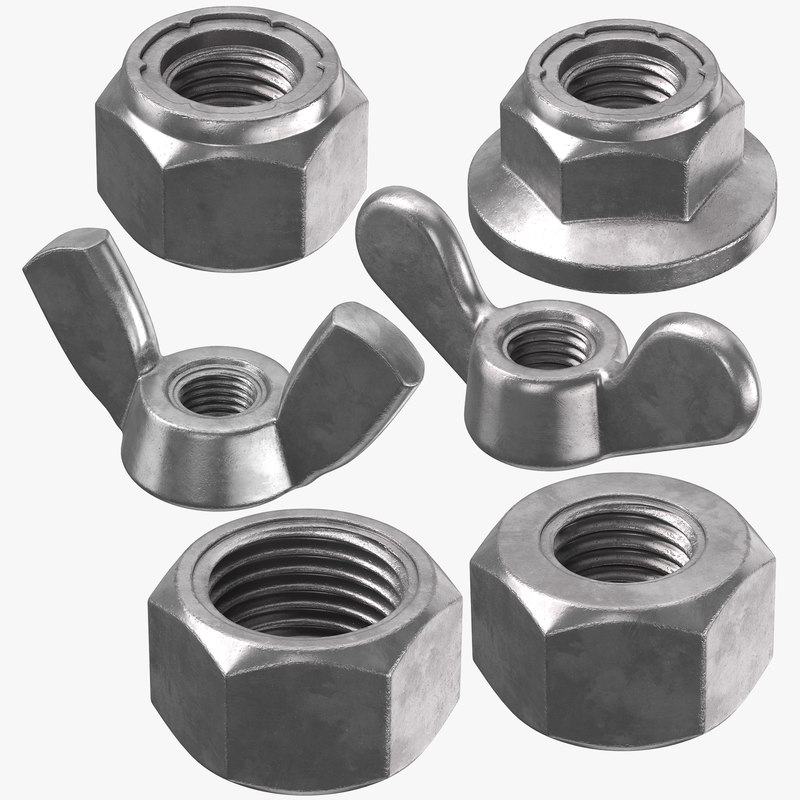 3d Model Nut Turbosquid 1299814