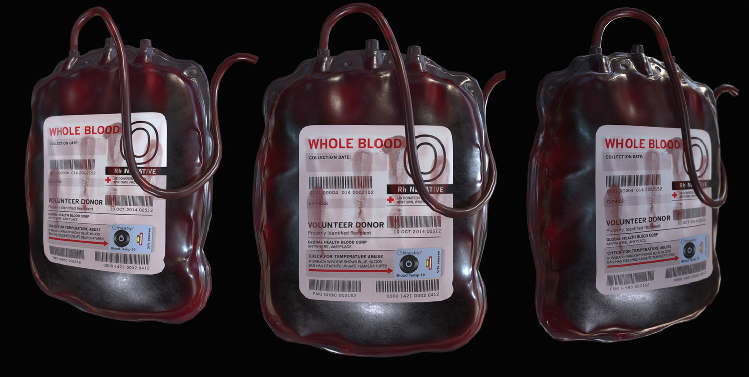 3D blood bag model - TurboSquid 1299936