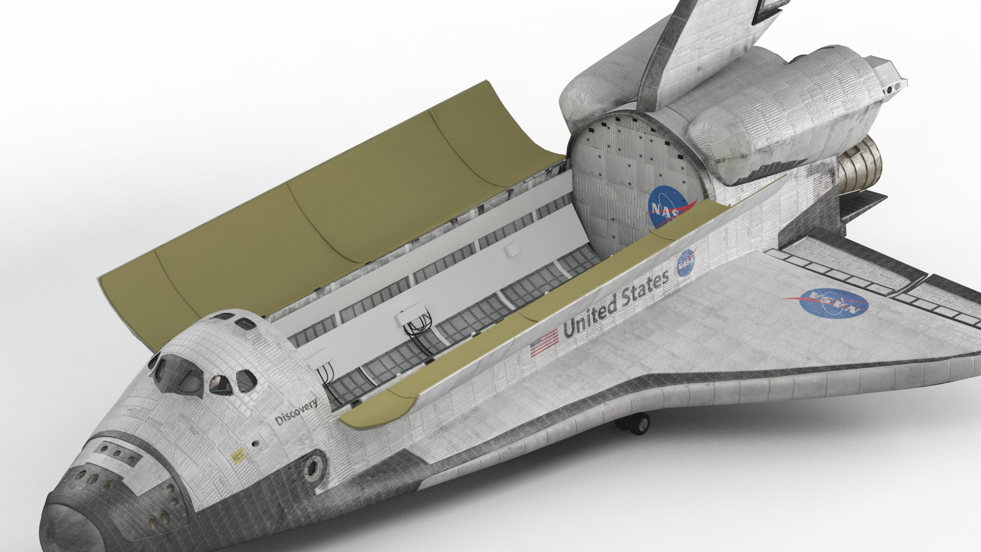 Atlantis space shuttle 3D model - TurboSquid 1299958
