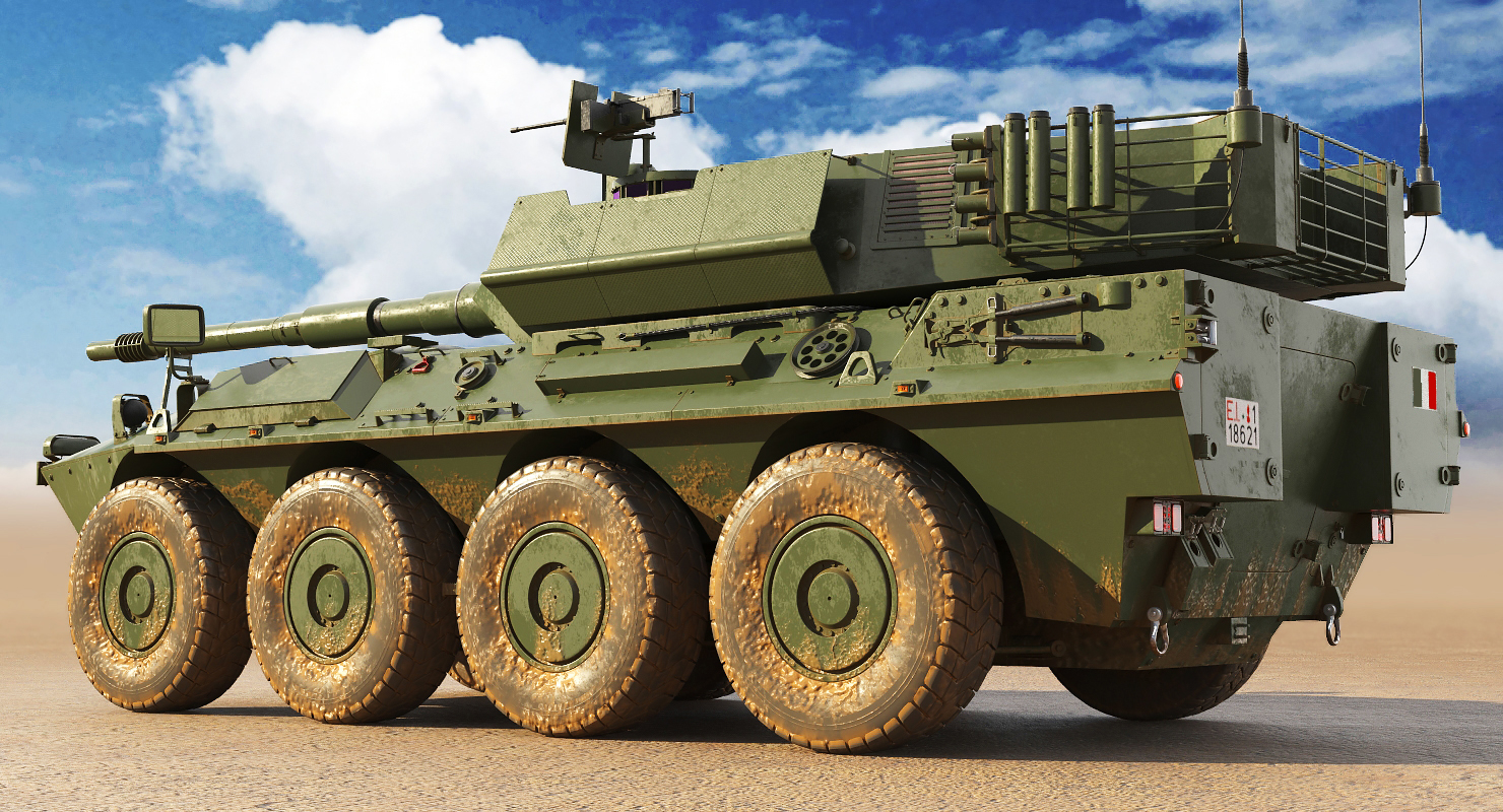 3D wheeled tank destroyer b1 model - TurboSquid 1300153