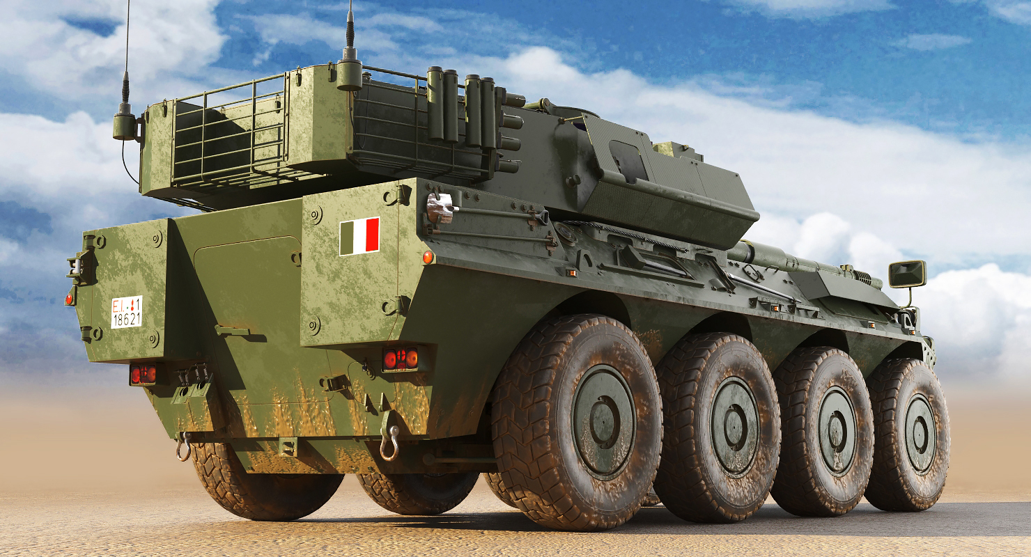 3D wheeled tank destroyer b1 model - TurboSquid 1300153