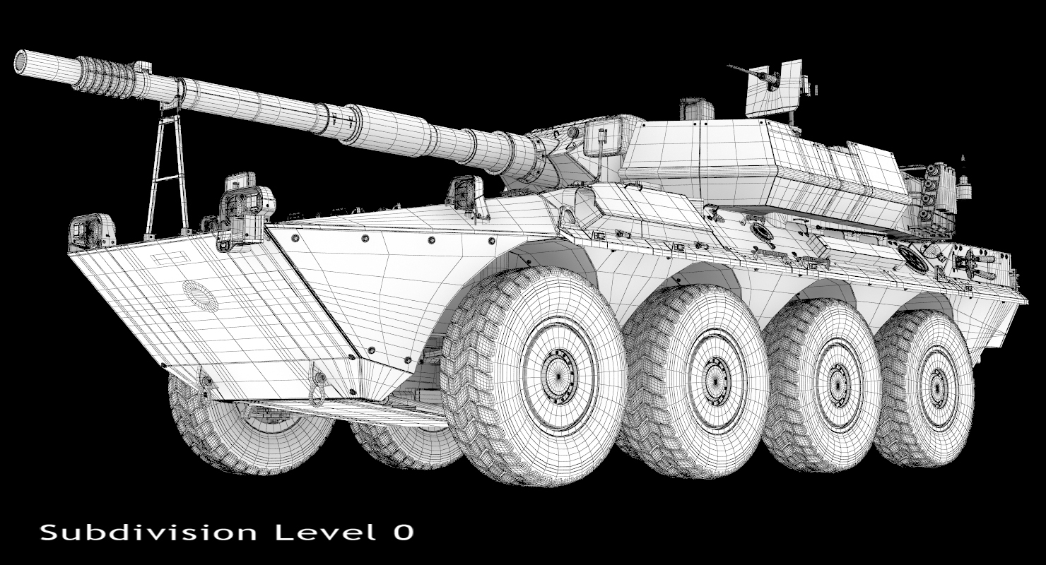 3D wheeled tank destroyer b1 model - TurboSquid 1300153