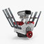 chrysler hemi potvin engine v8 3d 3ds
