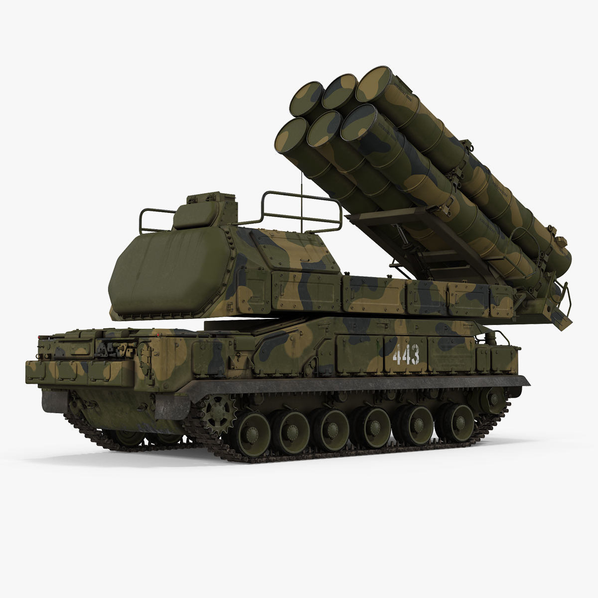 Buk m3 surface air missile 3D model - TurboSquid 1300254