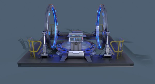 3D sci-fi teleport model - TurboSquid 1300341