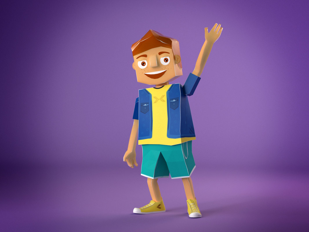 3D character paper model - TurboSquid 1300686