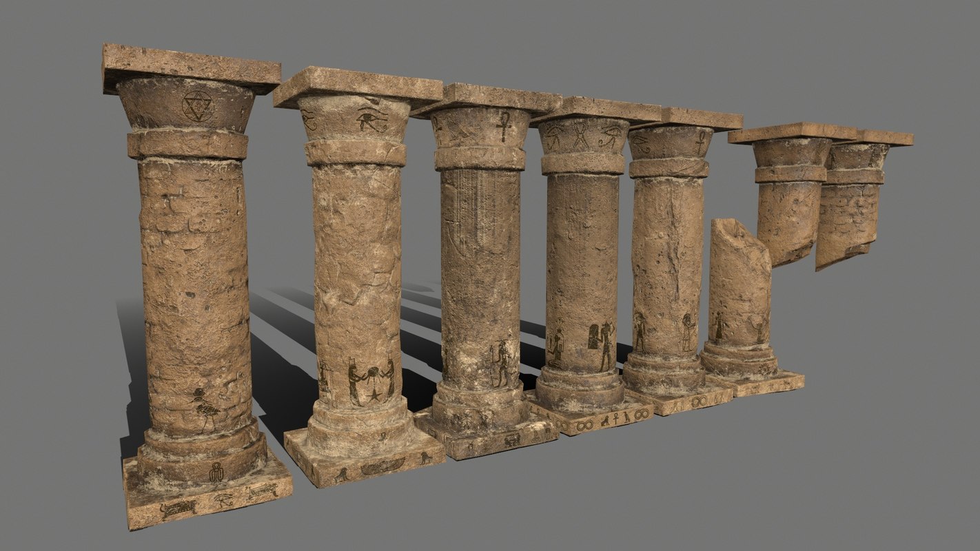3D pillar - TurboSquid 1300749