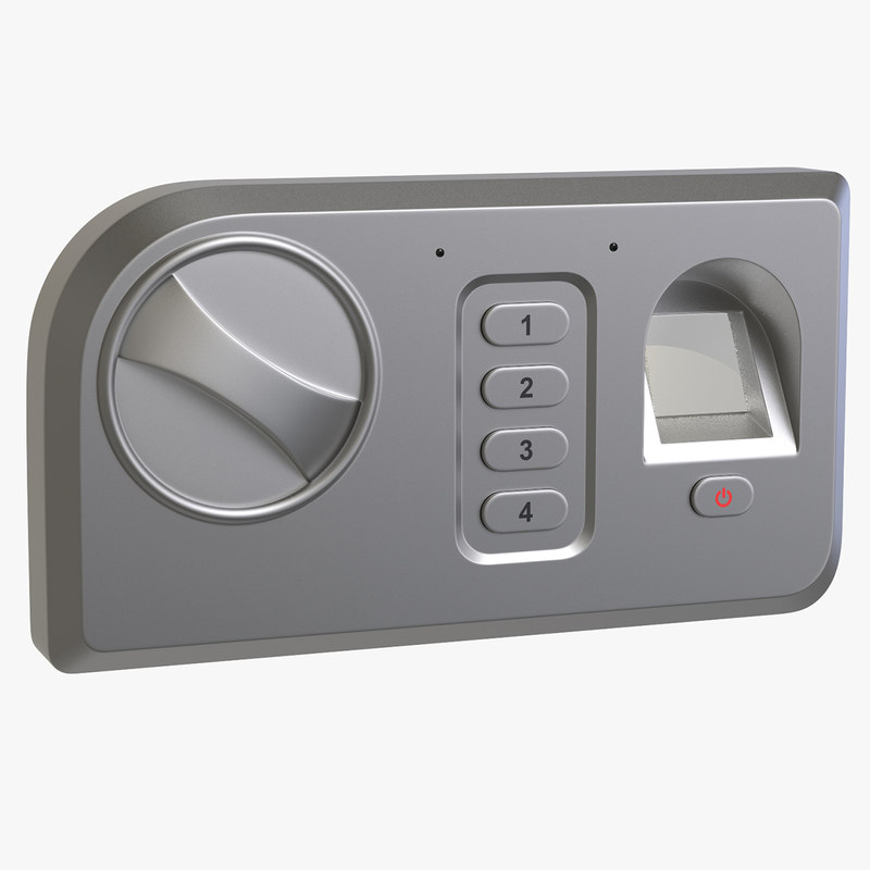 3D biometric lock model - TurboSquid 1300761