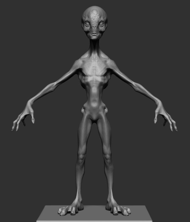 3D alien reference ztl - TurboSquid 1300973