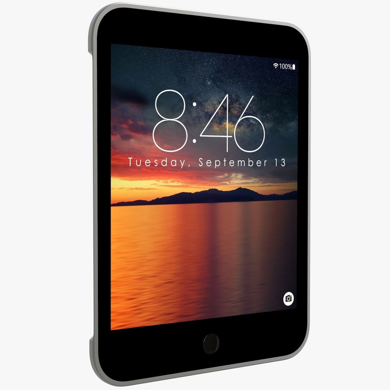 3D generic tablet model - TurboSquid 1301036