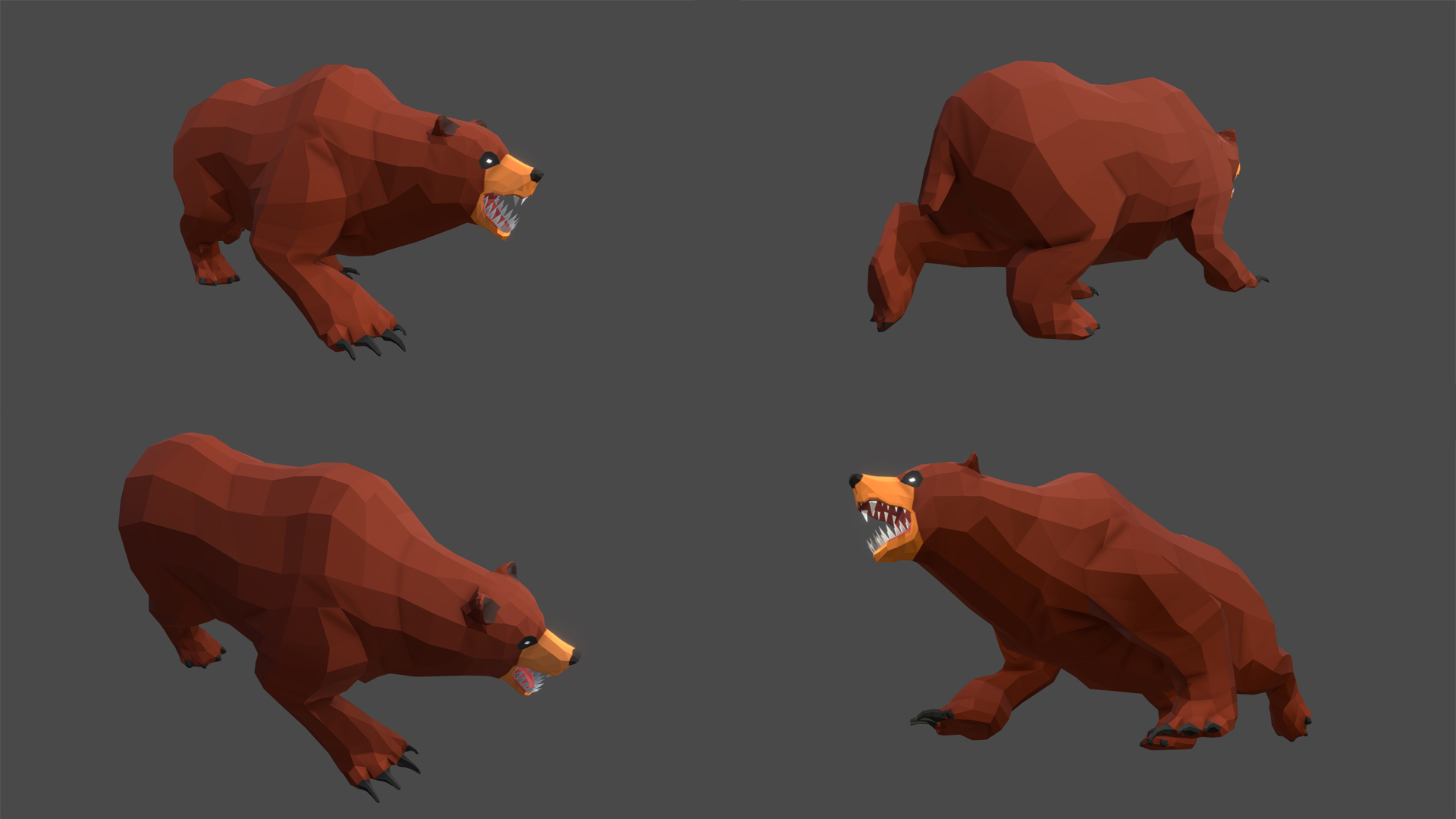 3D animals cartoon - - TurboSquid 1301126