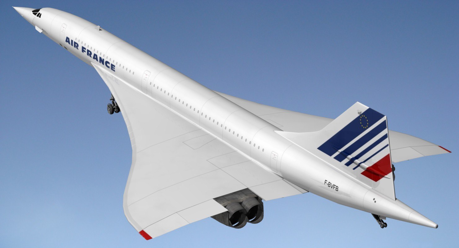 modelo 3d Concorde Air France - TurboSquid 1301153