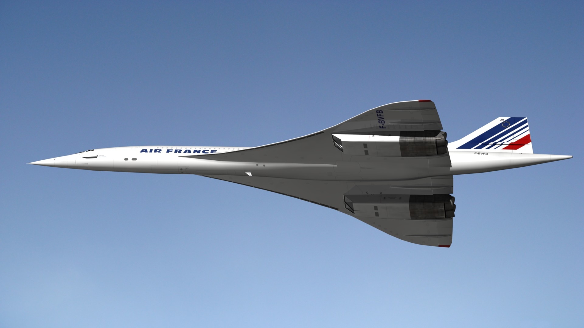 Concorde air france 3D model - TurboSquid 1301153