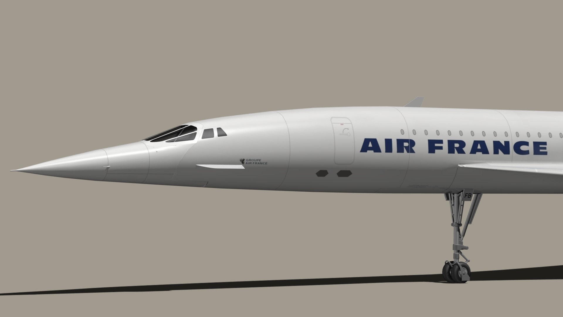 Concorde air france 3D model - TurboSquid 1301153