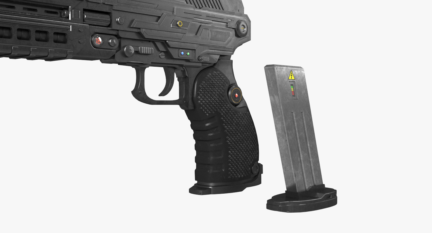 3D sci-fi handgun - TurboSquid 1301452