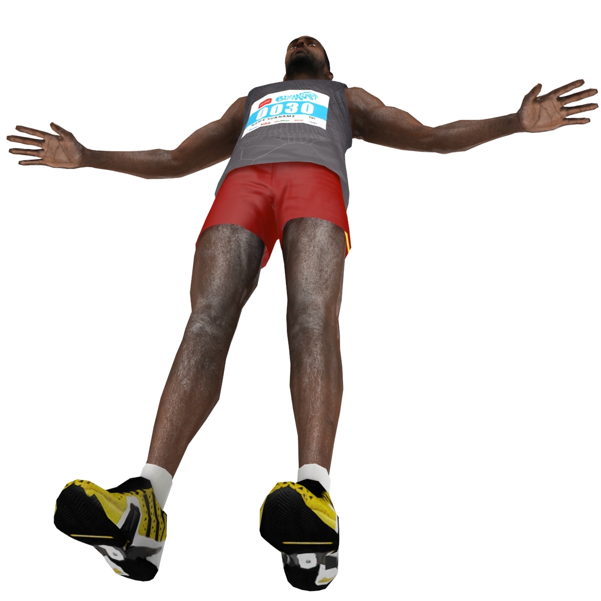 Marathon runner 3D model - TurboSquid 1301565