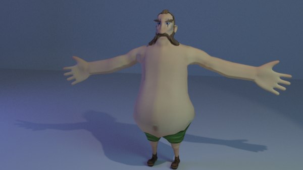Blender Fat Man Models | TurboSquid