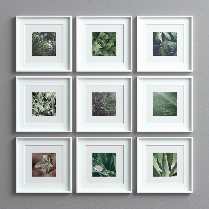 3D picture frames set -17 model - TurboSquid 1302060