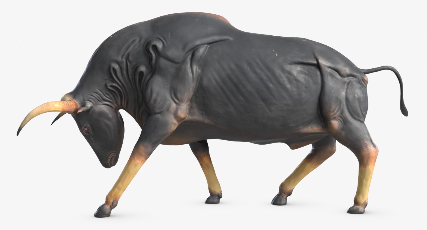 3D bull sculpture 2 - TurboSquid 1302142