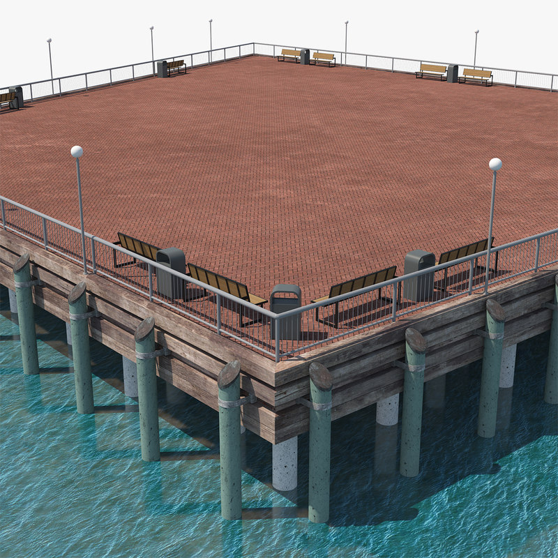 Public pier 3D model - TurboSquid 1302176
