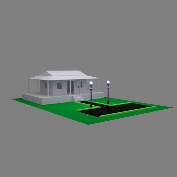 House street light 3D - TurboSquid 1302196
