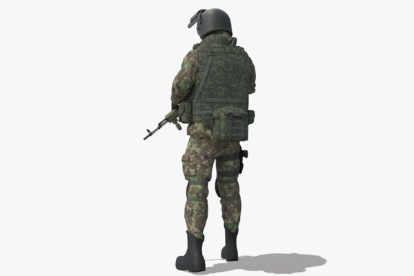 Military male russian soldier 3D model - TurboSquid 1302247