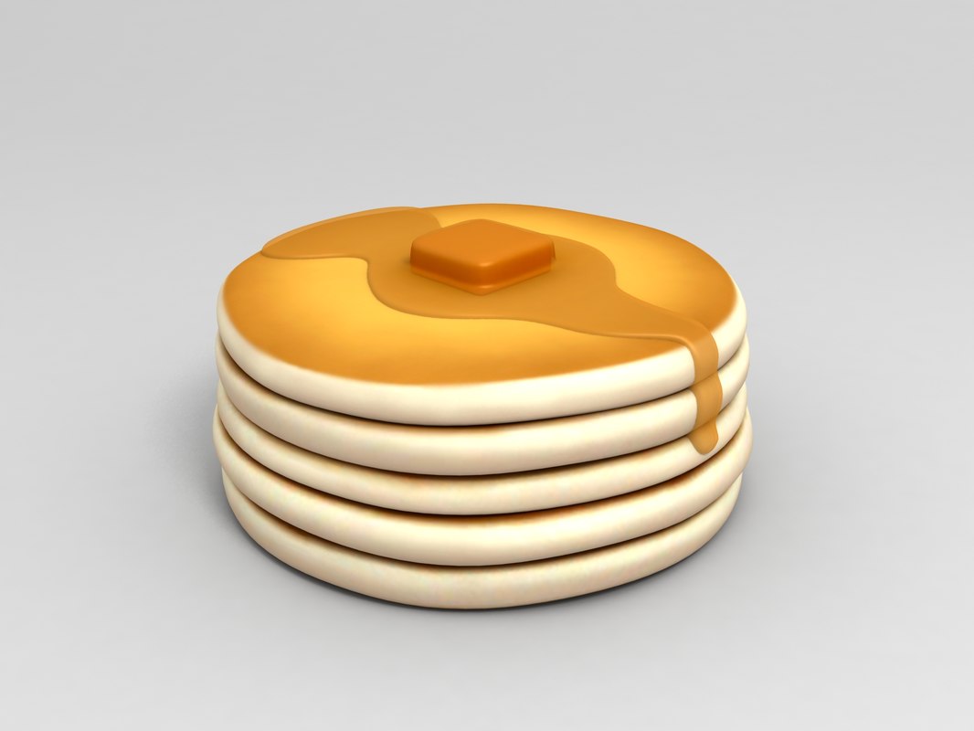 3D pancake model - TurboSquid 1302291