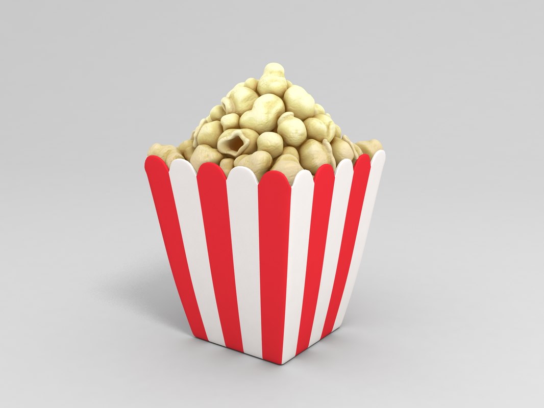 3D Popcorn TurboSquid 1302299