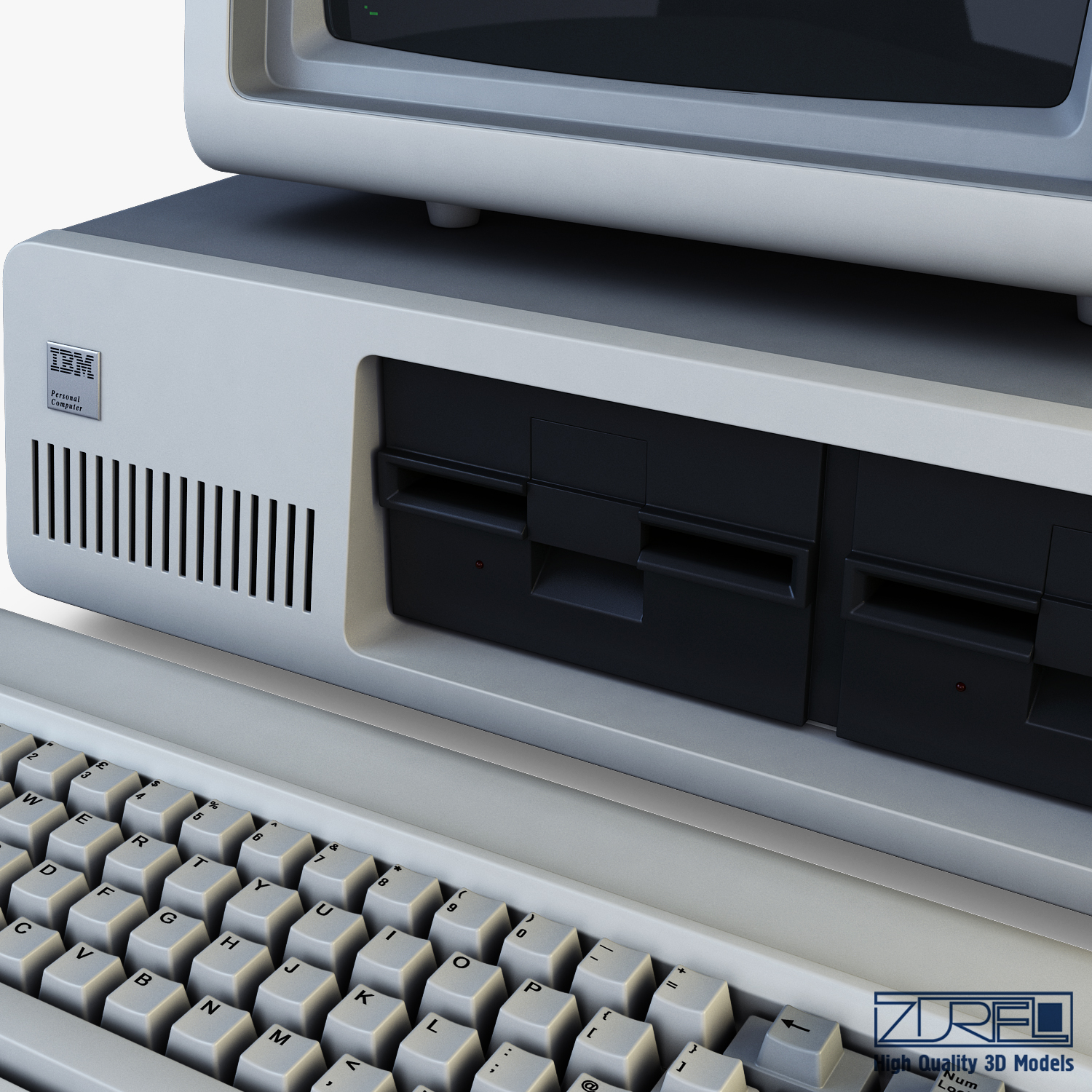 Komputer osobisty IBM 5150 Model 3D - TurboSquid 1302363