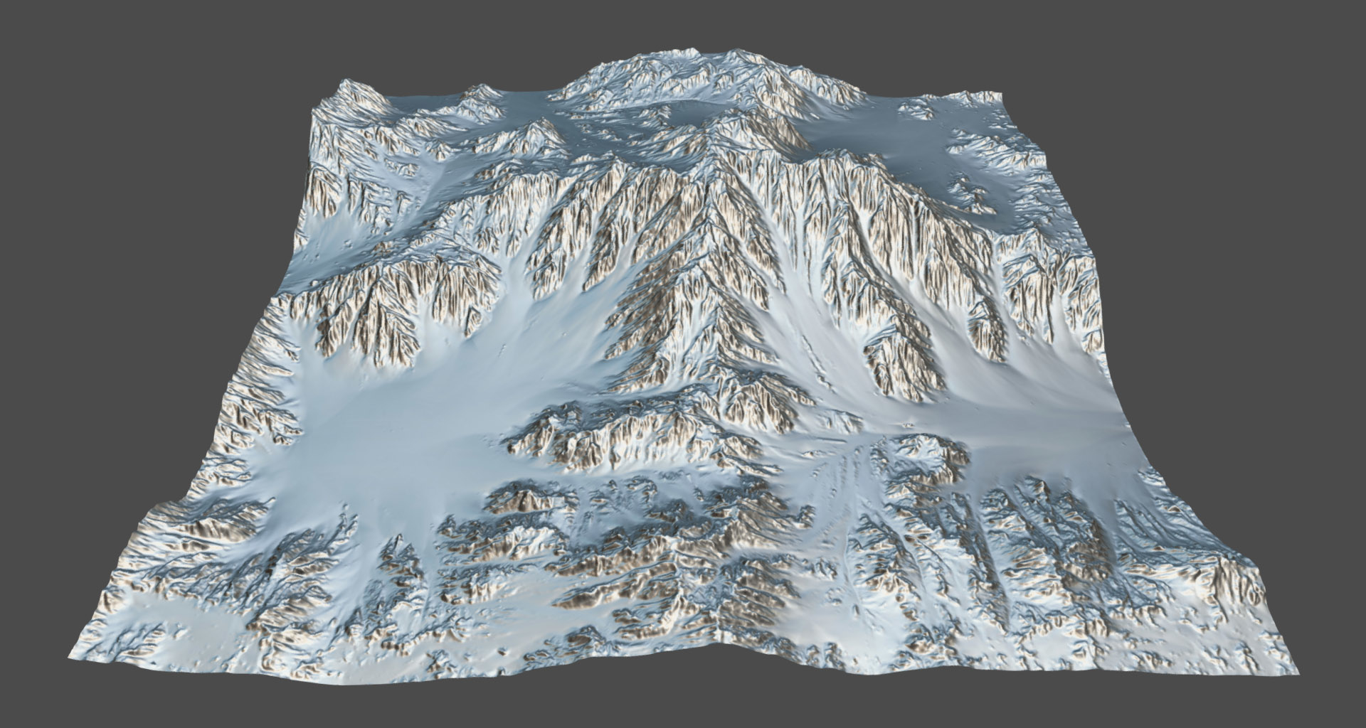 3D snow terrain model - TurboSquid 1302473