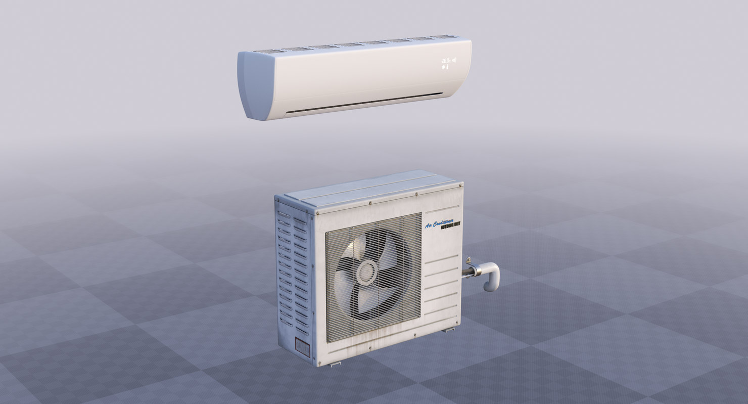 3D model split air conditioner - TurboSquid 1302613