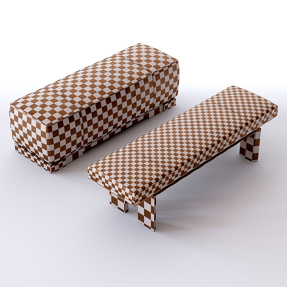 3D bench press star ottoman model - TurboSquid 1302637