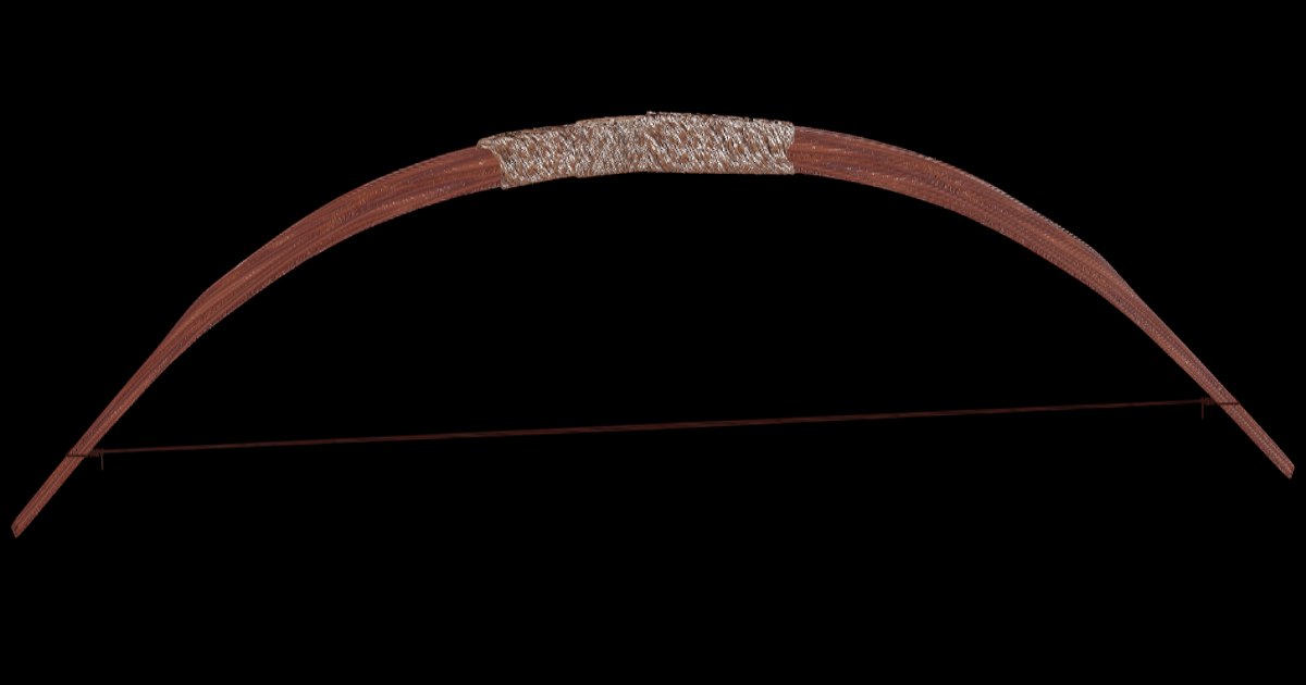 Otzi iceman bow weapons 3D - TurboSquid 1302651