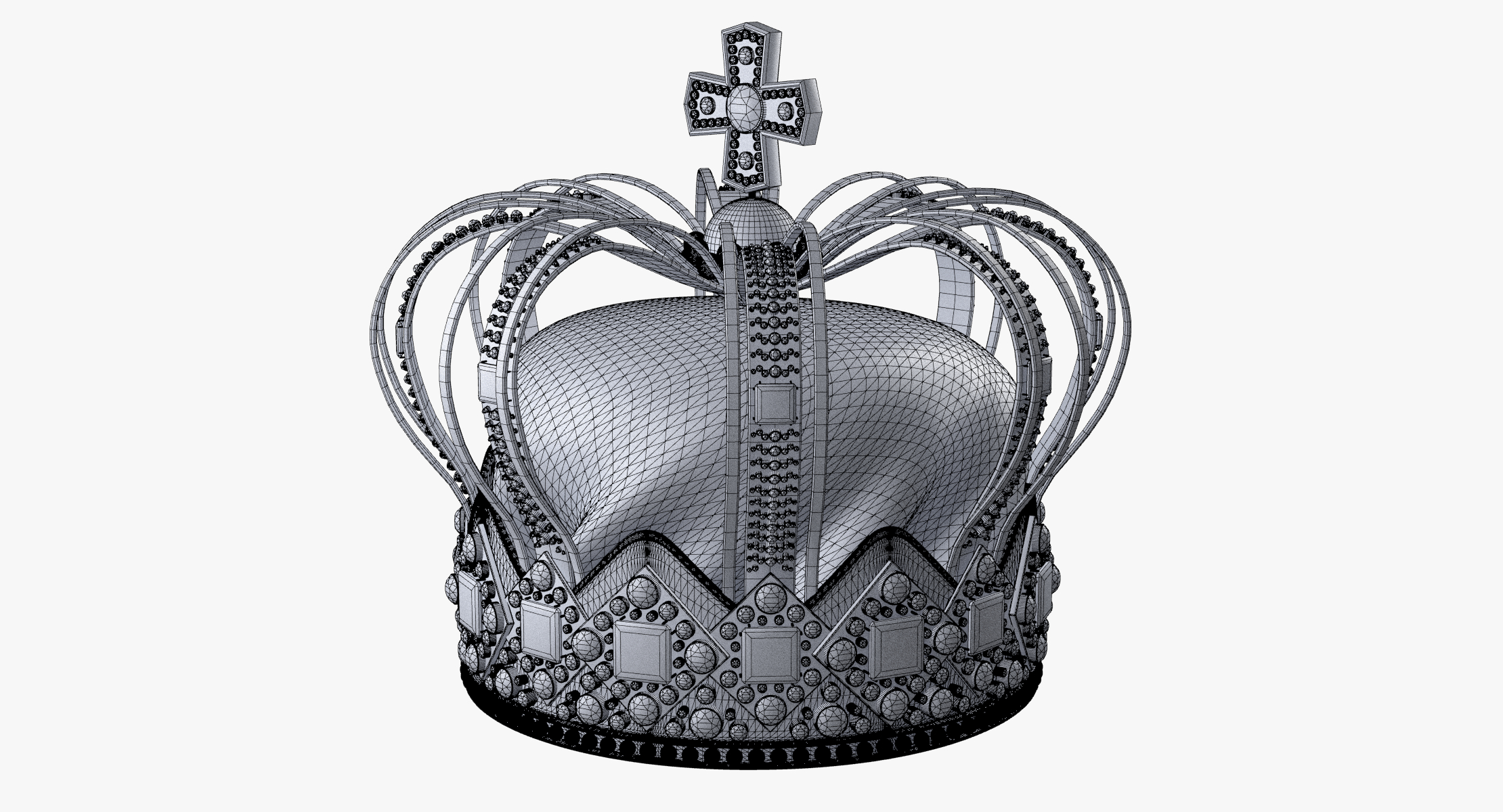 King crown 3D model - TurboSquid 1302691