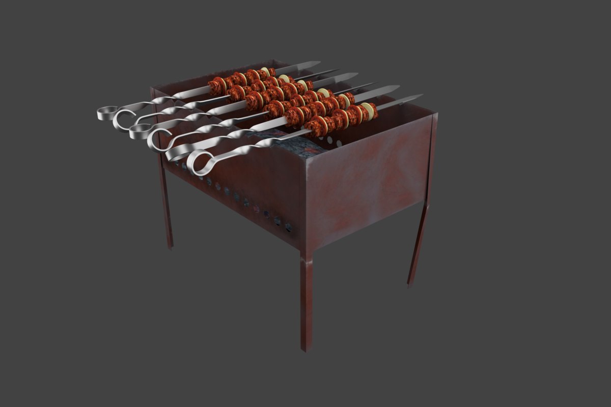 Grill 3D model - TurboSquid 1303112