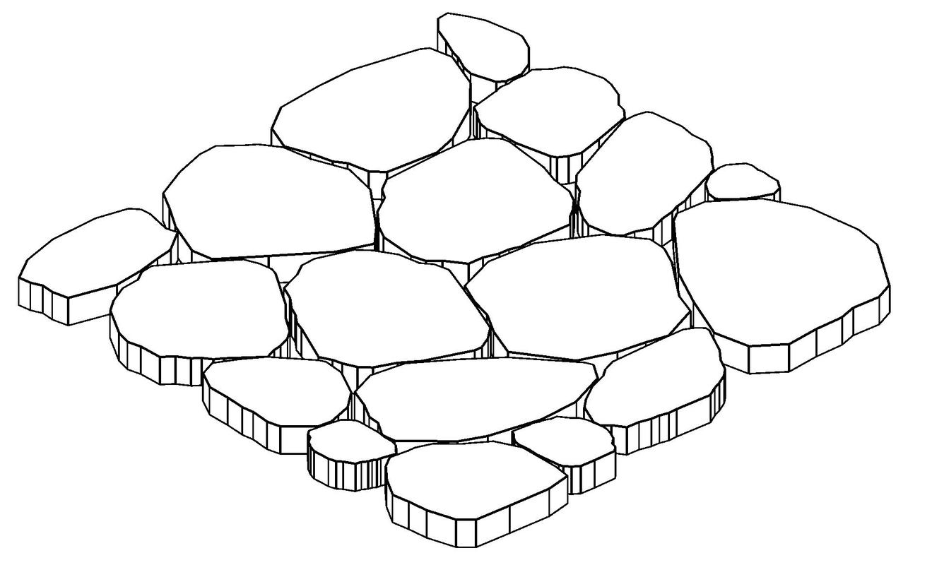 Stone path 3D model - TurboSquid 1303209