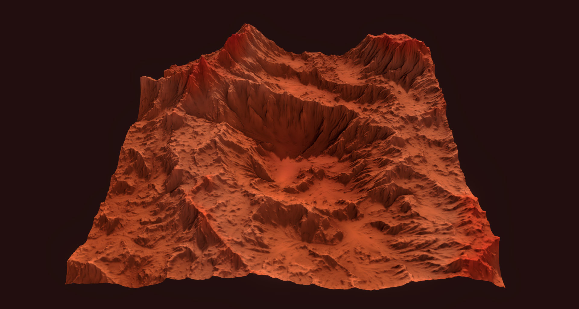 Mars terrain 3D model - TurboSquid 1303219