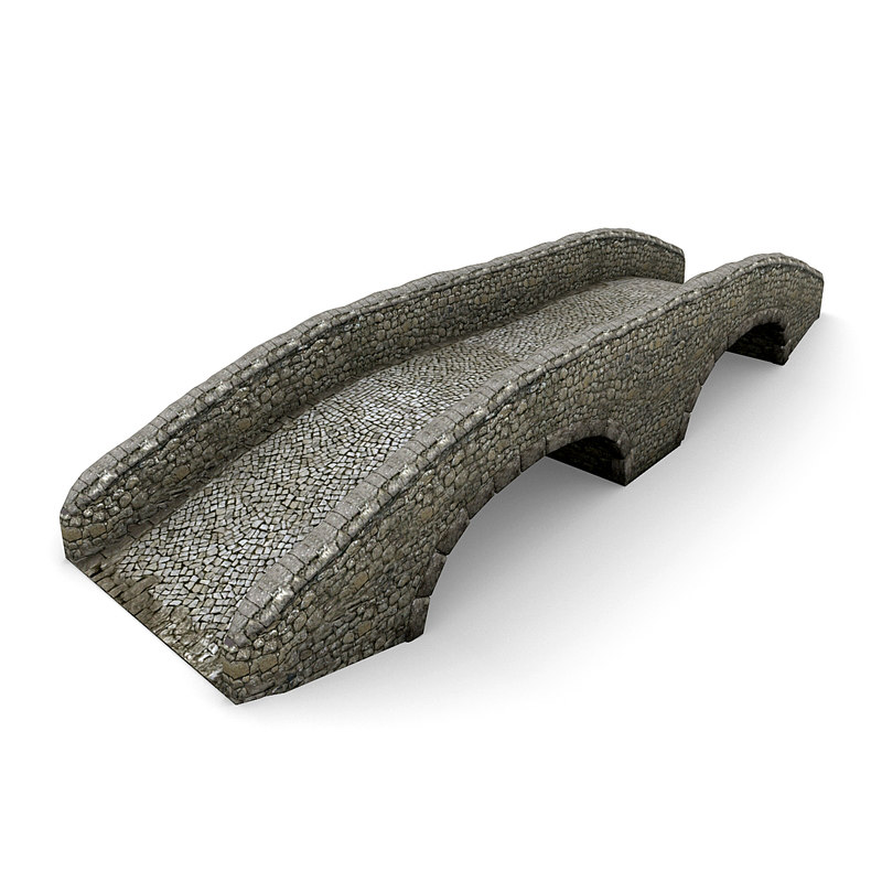 3D stone bridge - TurboSquid 1303291