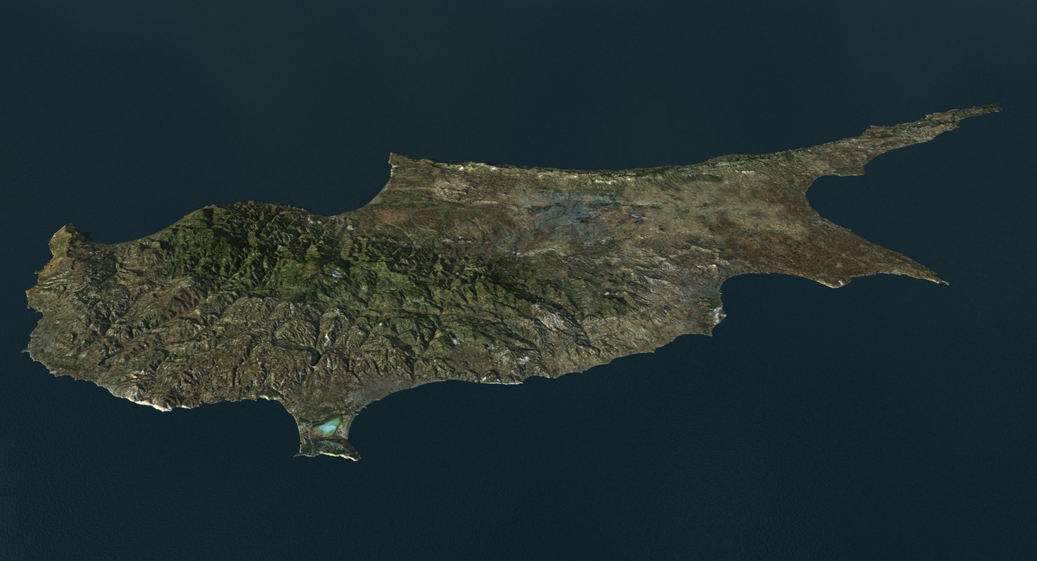 Cyprus island 3D model - TurboSquid 1303313