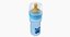 3D baby bottle blue - TurboSquid 1303535