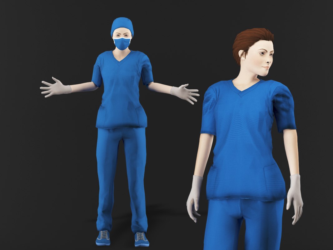 3D model nurse woman - TurboSquid 1303586