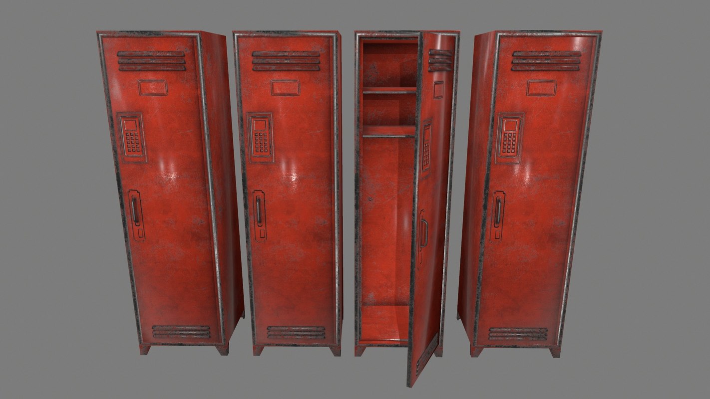 3D locker model - TurboSquid 1303595