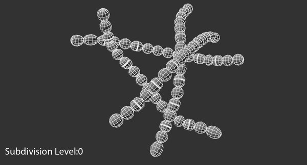 3D streptococcus pyogenes bacteria - TurboSquid 1303610