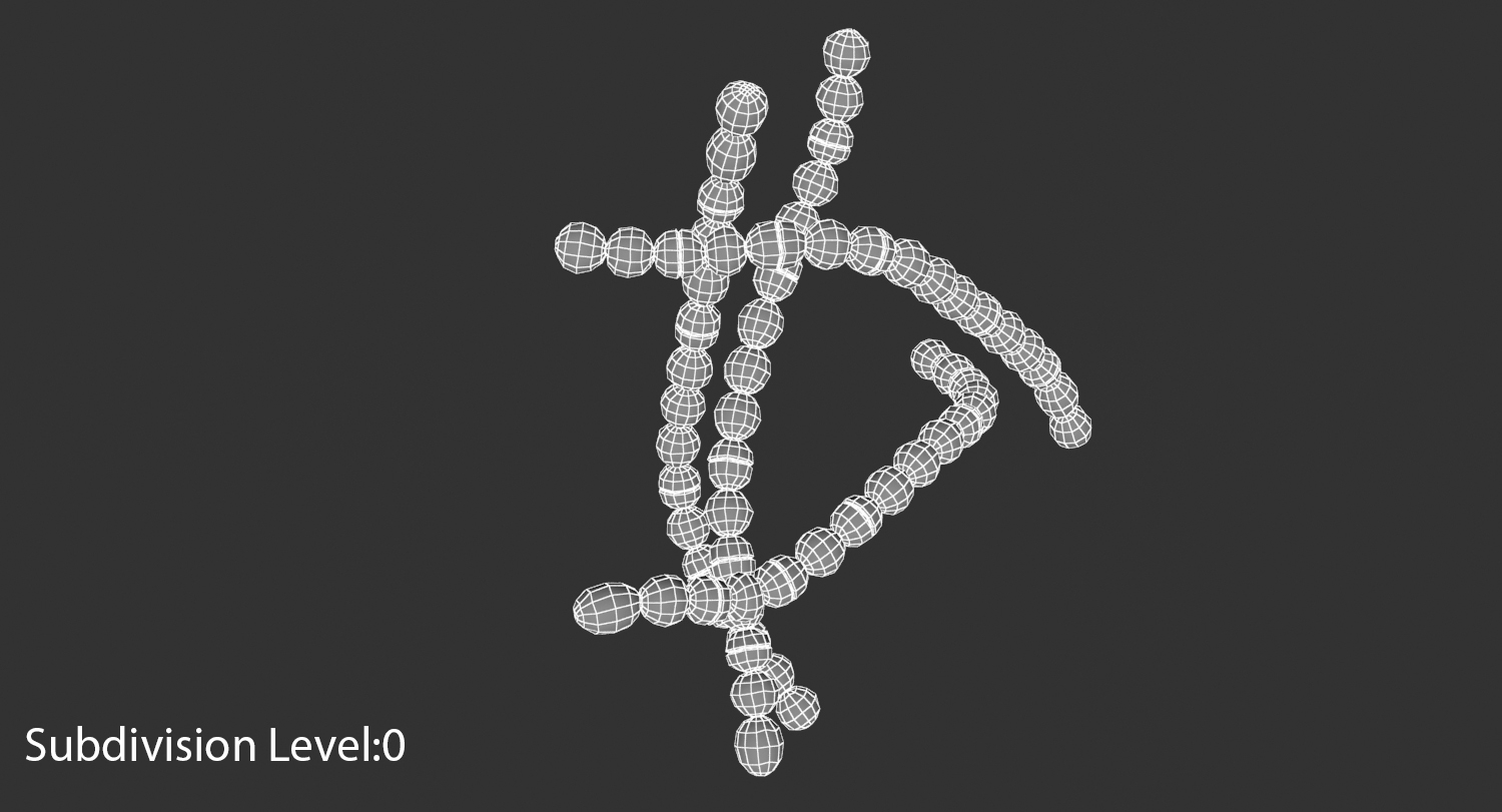 3D streptococcus pyogenes bacteria - TurboSquid 1303610