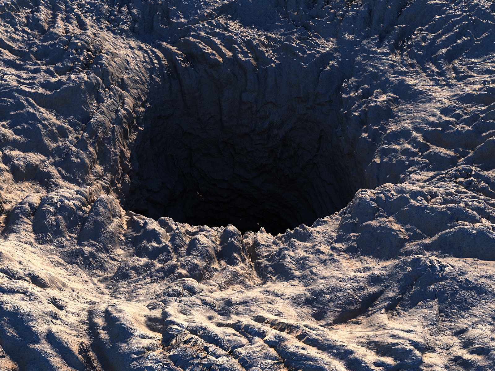 3D ground hole cave - TurboSquid 1303706