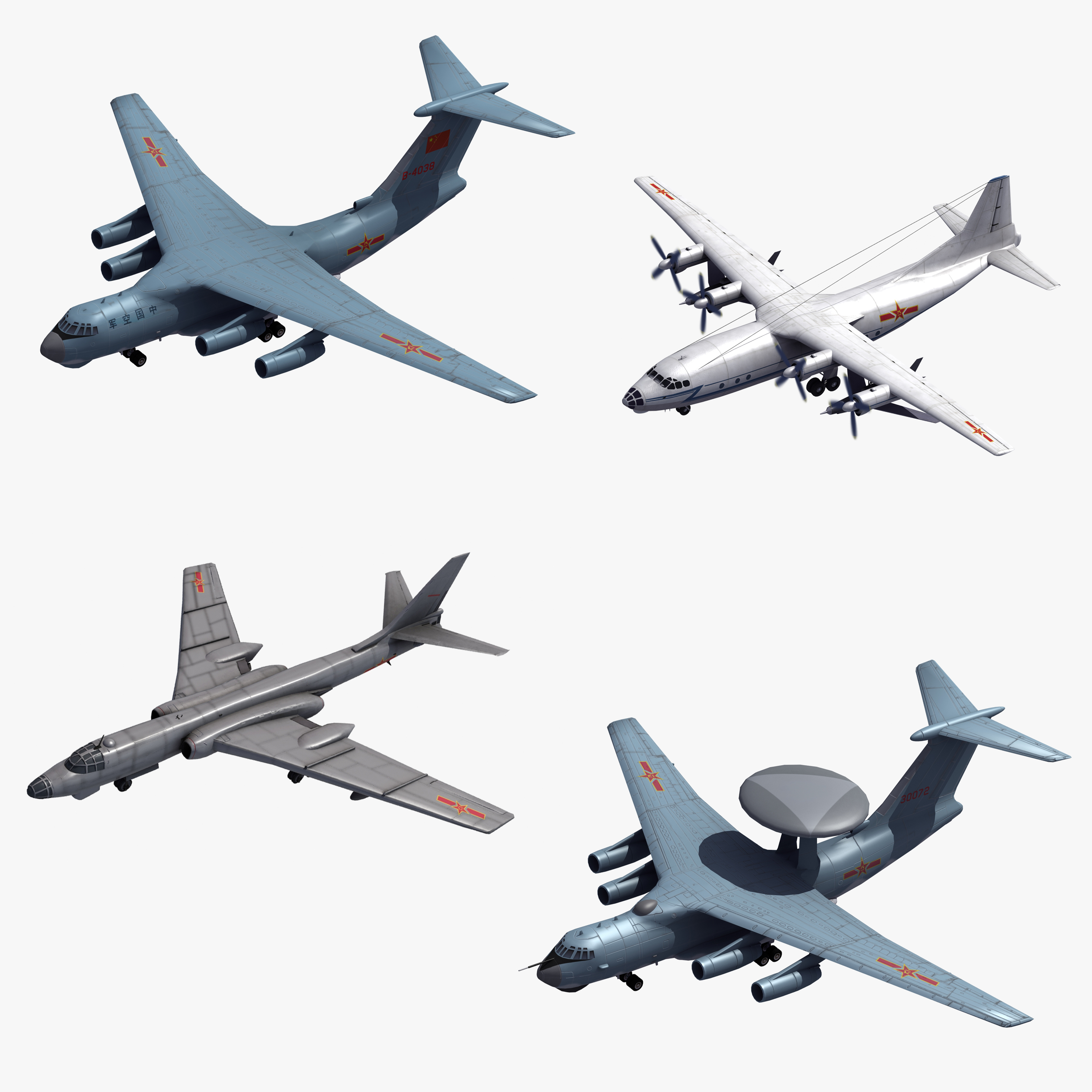 3D chinese support aircraft model - TurboSquid 1303799