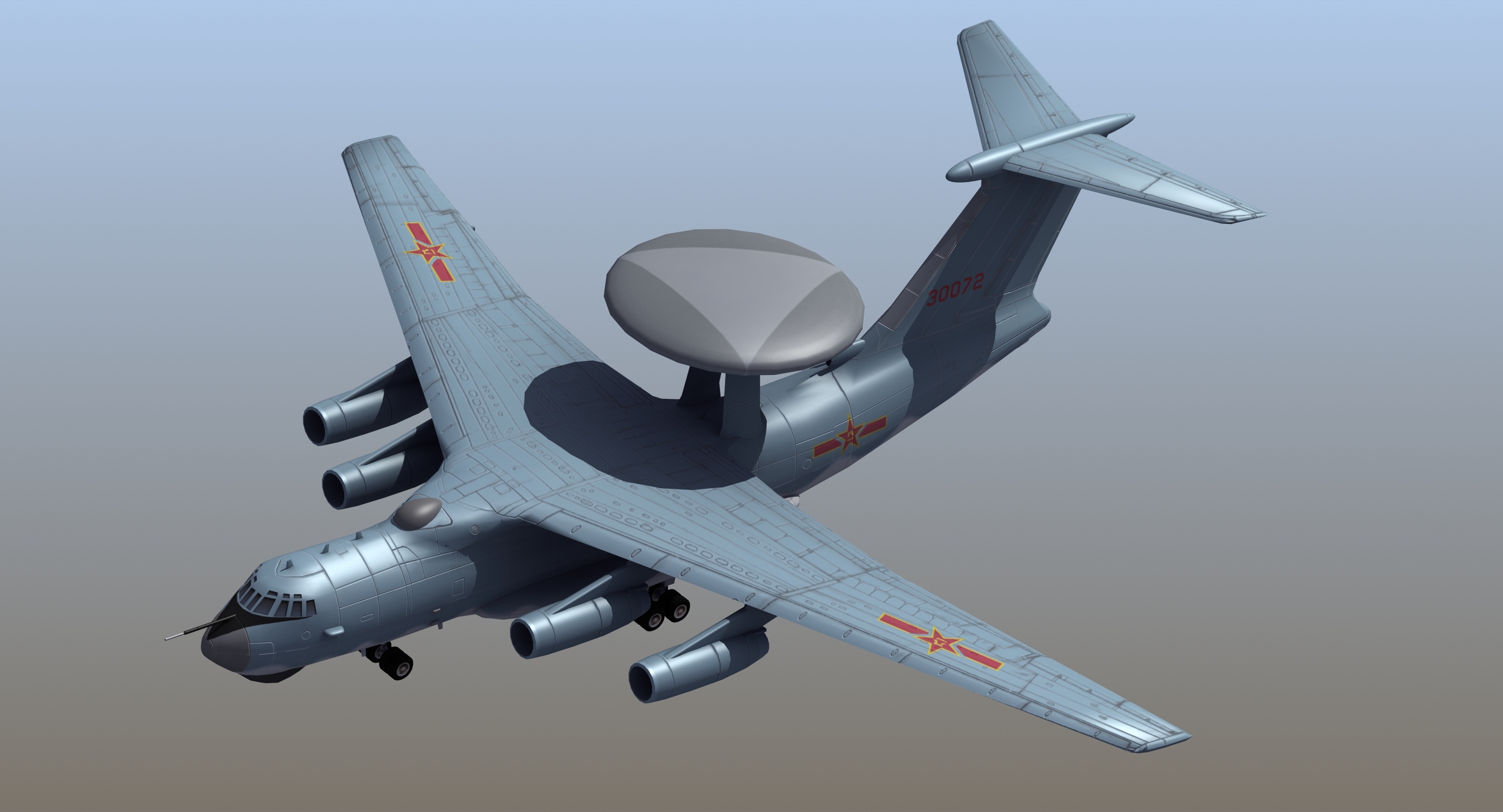 3D chinese support aircraft model - TurboSquid 1303799
